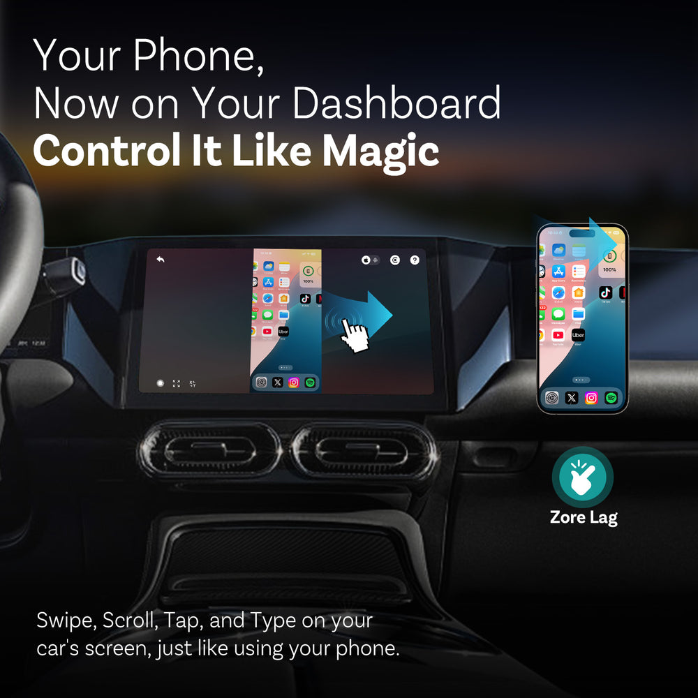 Ottocast Mirror Touch adapter with bidirectional control CarPlay iOS/